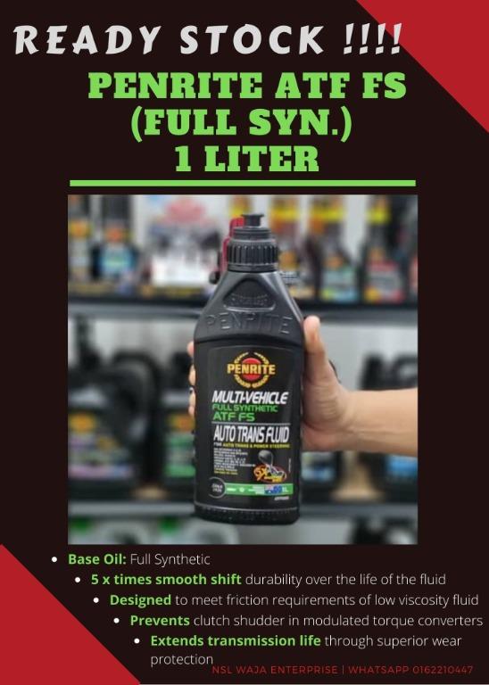 Penrite Multivehicle ATF Full Synthetic 1 Liter, Auto Accessories on ...