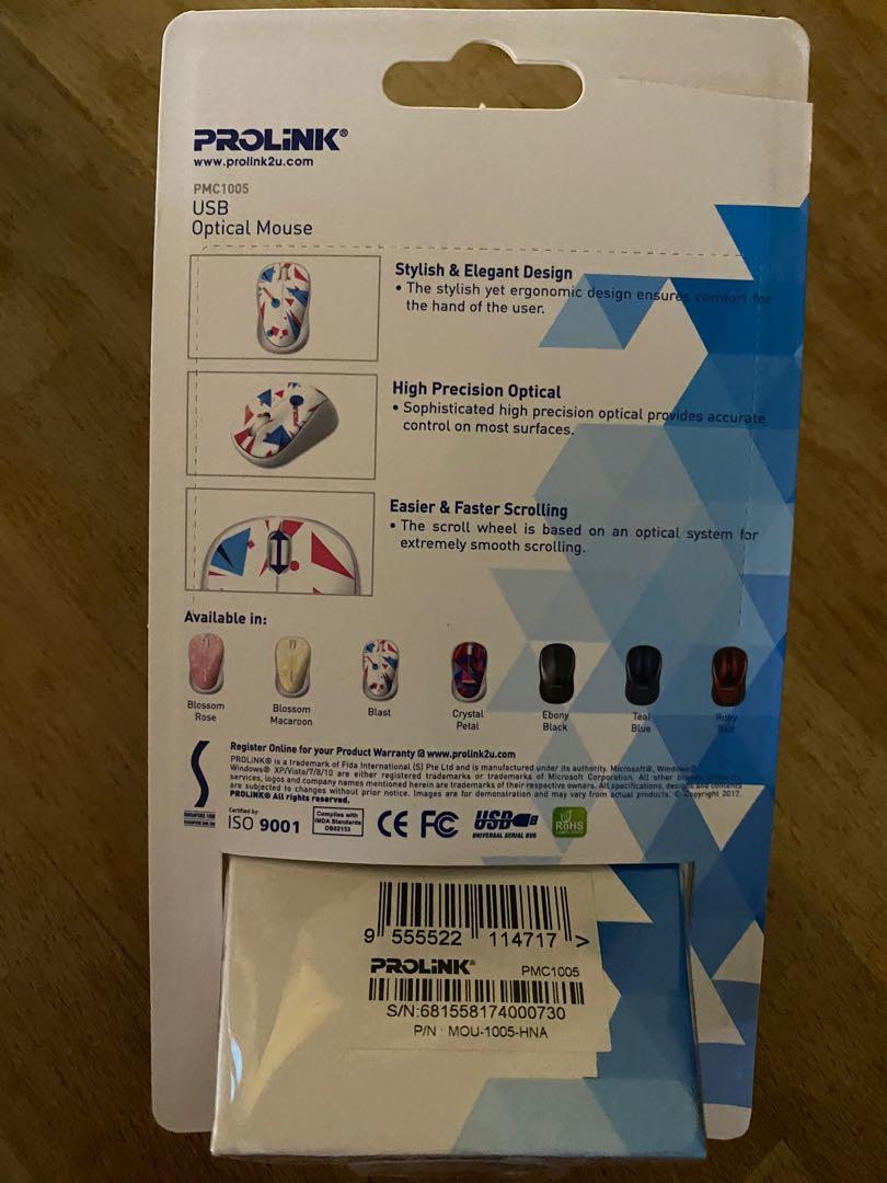 Prolink USB Optical Mouse, Computers & Tech, Parts & Accessories, Mouse ...