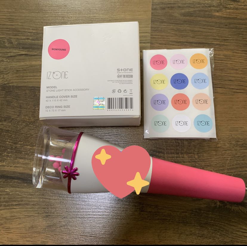 [QYOP] IZ*ONE IZONE Wonyoung Lightstick Accessory + Ball Accessory, Hobbies & Toys, Memorabilia ...