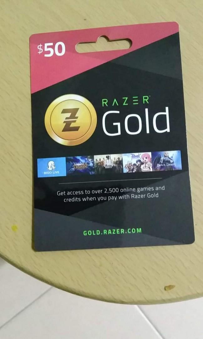 Razor Gold Card, Video Gaming, Gaming Accessories, Game Gift Cards ...