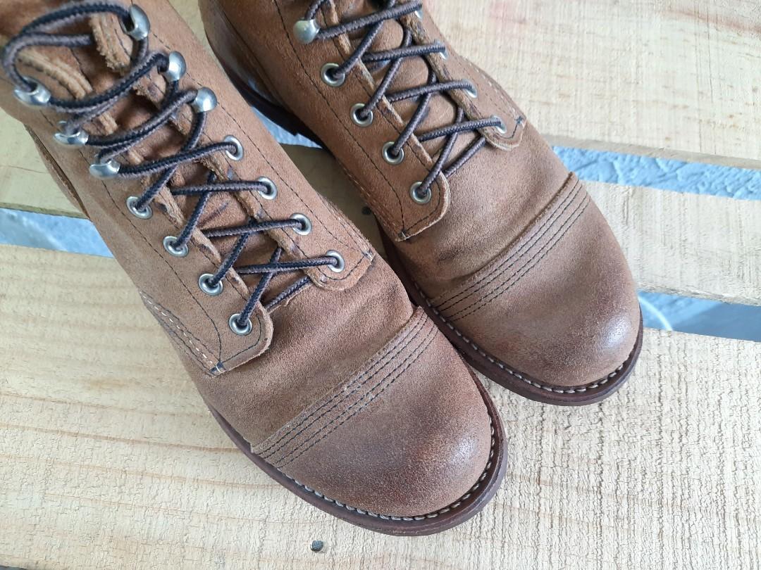 Red Wing Iron Ranger 8113 Hawthorne Roughout redwing, Men's Fashion ...