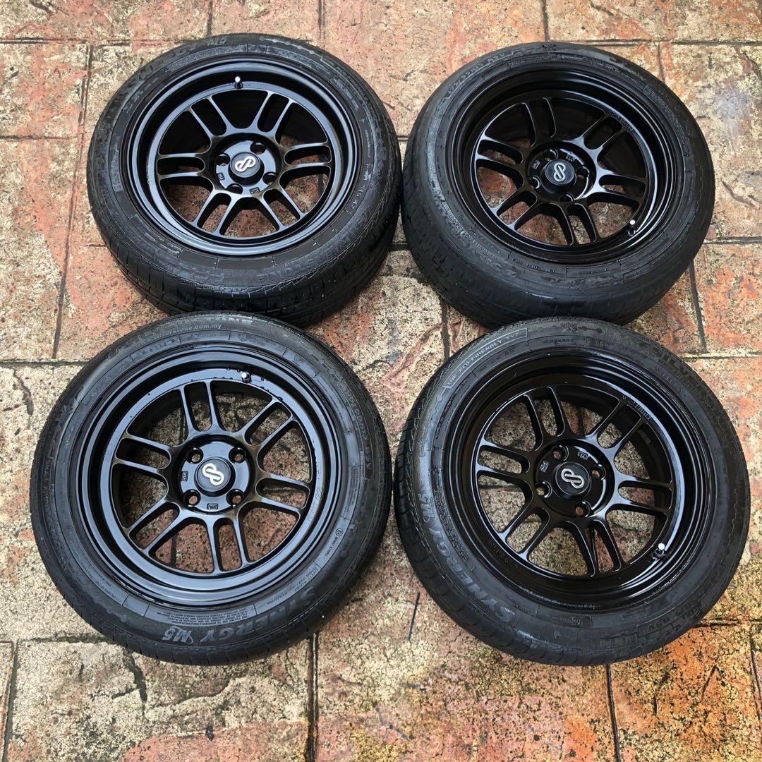 Rim Enkei RPF1-RS 15x7jj pcd100, Auto Accessories on Carousell