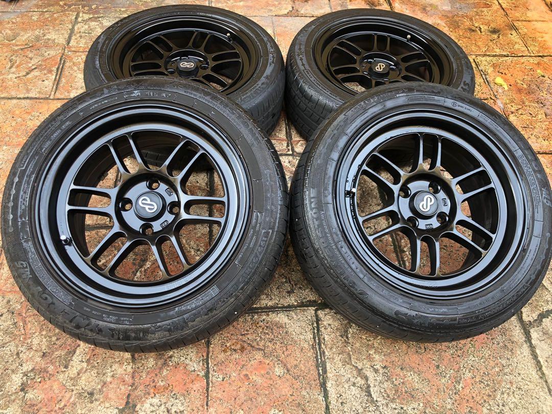 Rim Enkei RPF1-RS 15x7jj pcd100, Auto Accessories on Carousell