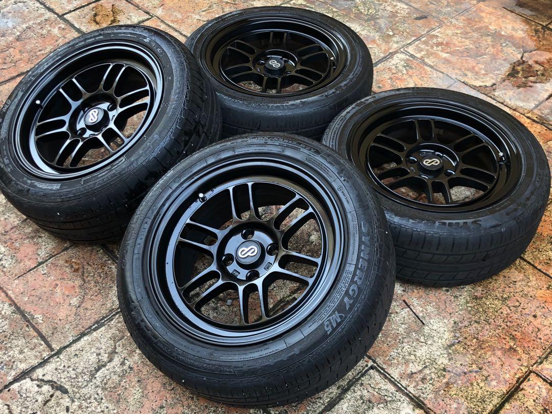 Rim Enkei RPF1-RS 15x7jj pcd100, Auto Accessories on Carousell