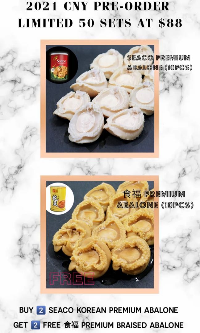 SEACO KOREA PREMIUM ABALONE, Food & Drinks, Local Eats on Carousell