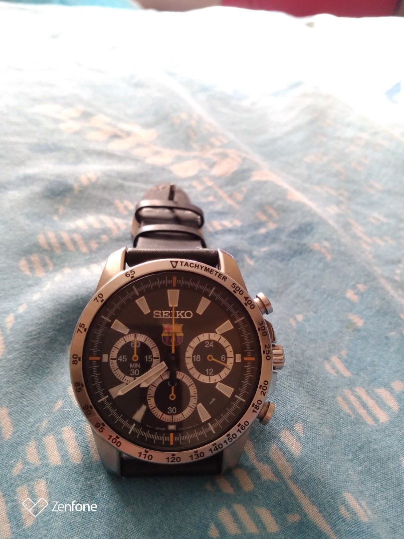 Seiko FC Barcelona quartz chronograph, Men's Fashion, Watches ...