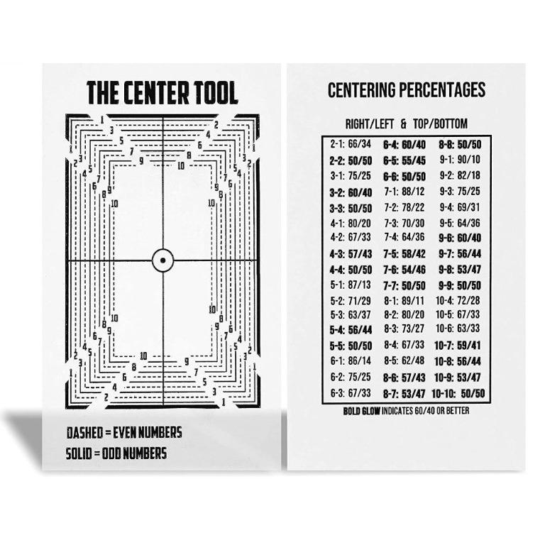 The Center Tool Card Grading Centering Tool Psa Grading Tool