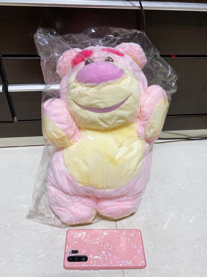 Toy story light pink lotso plush toy, Hobbies & Toys, Toys & Games on ...