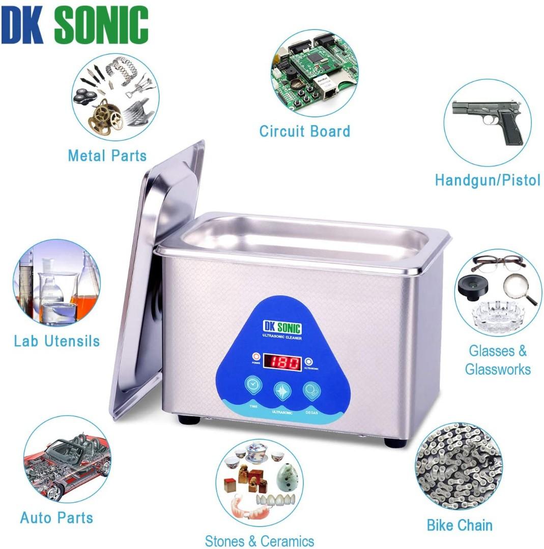 Ultrasonic Cleaner DK SONIC 600ml Sonic Cleaner with Digital Timer, TV ...
