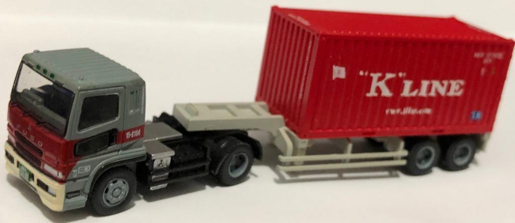 1:150 TOMYTEC 日本高速輸送 K LINE 三菱 川崎汽船 20ft 貨櫃車 (Made In CHINA) (2007 年 2 月款式), 興趣及遊戲, 收藏品及紀念品, 明星 ...