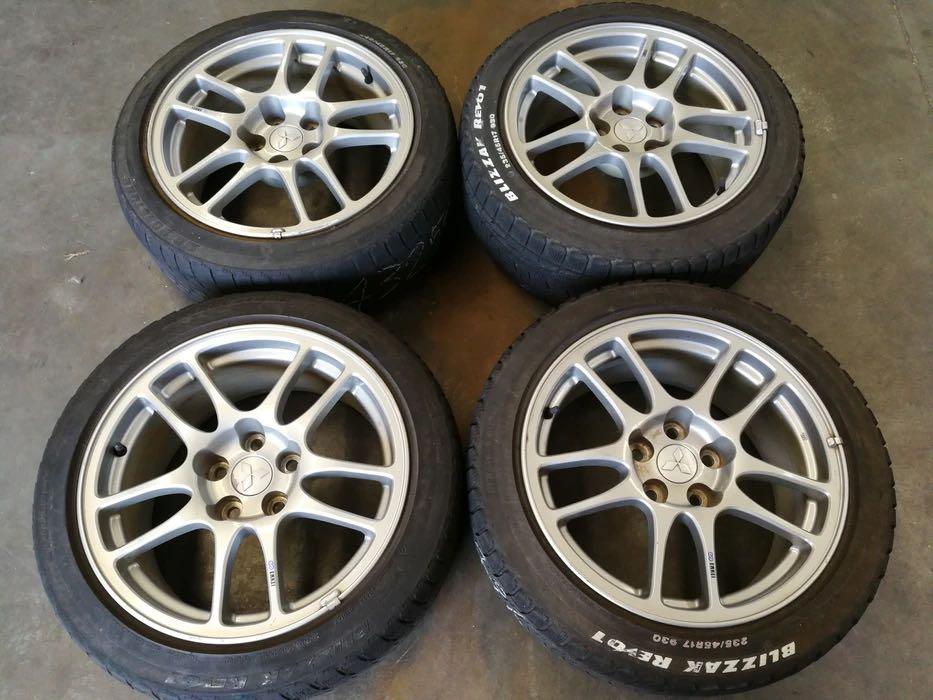 17” Enkei Rims Evo 9, Car Accessories, Tyres & Rims on Carousell