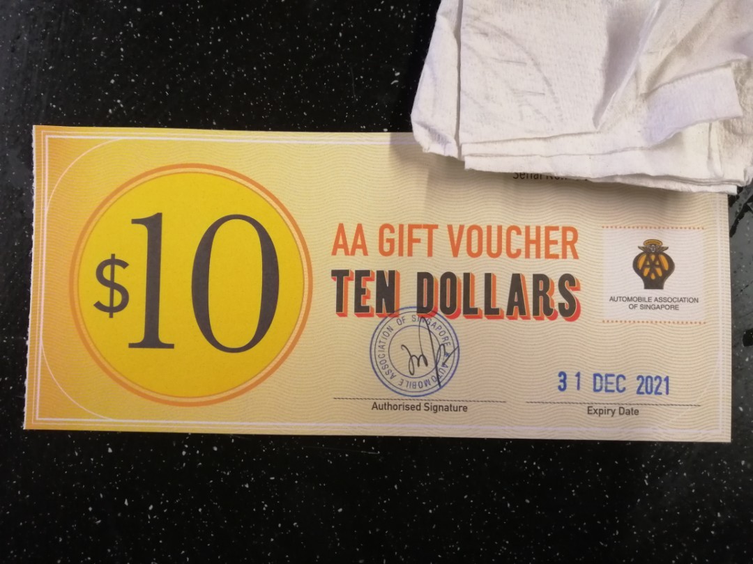 AA gift voucher $10 x 5, Everything Else on Carousell