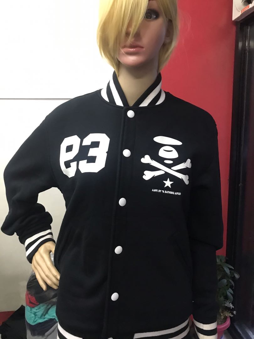 Bape x Aape bathing ape varsity jacket, Men's Fashion, Coats, Jackets ...