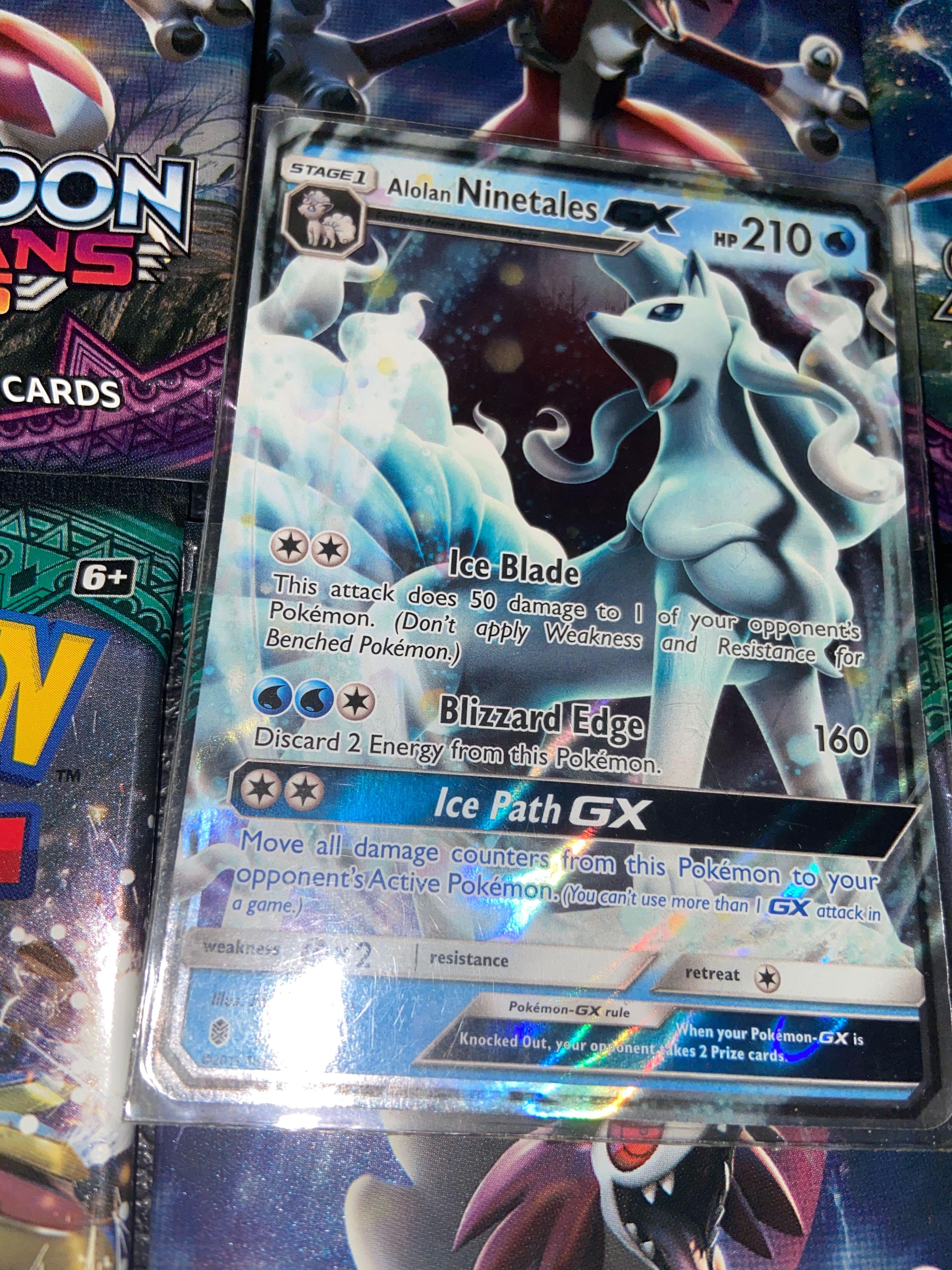 Alolan ninetales GX full art, Hobbies & Toys, Toys & Games on Carousell