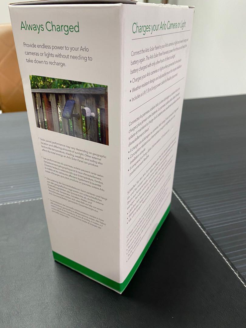 Arlo Solar Panel VMA4600, Furniture & Home Living, Security & Locks ...