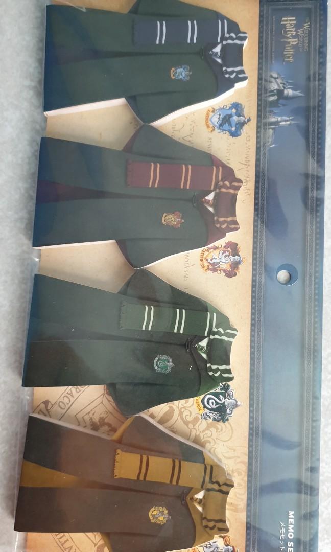 [Authentic from USJ] Harry Potter Memo Set (Uniform of 4 Schools ...