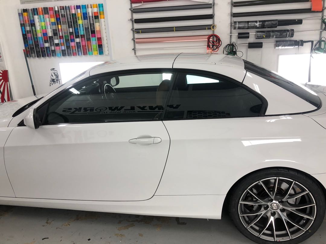 BMW 335i window trim dechrome, Car Accessories, Accessories on Carousell
