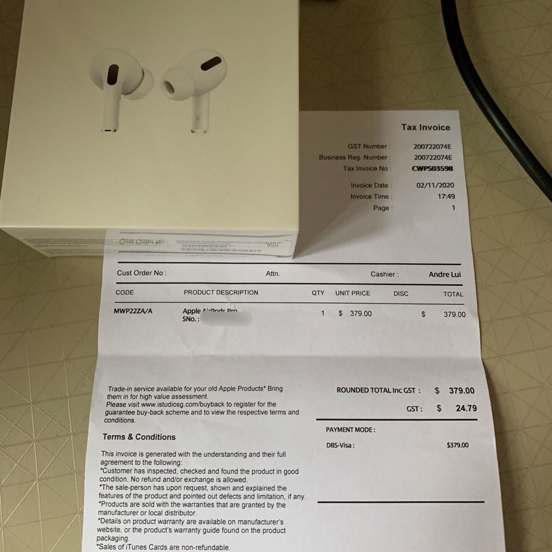 Brand new AirPods Pro with receipt, Audio, Earphones on Carousell