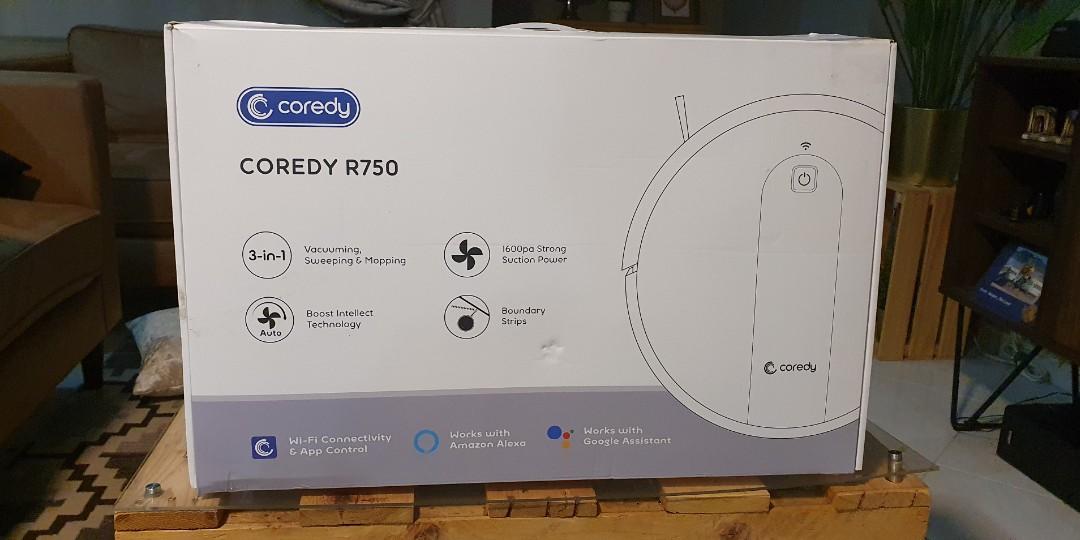 BRAND NEW COREDY R750 SMART 2 IN 1 ROBOT VACUUM FOR SALE !, TV & Home ...