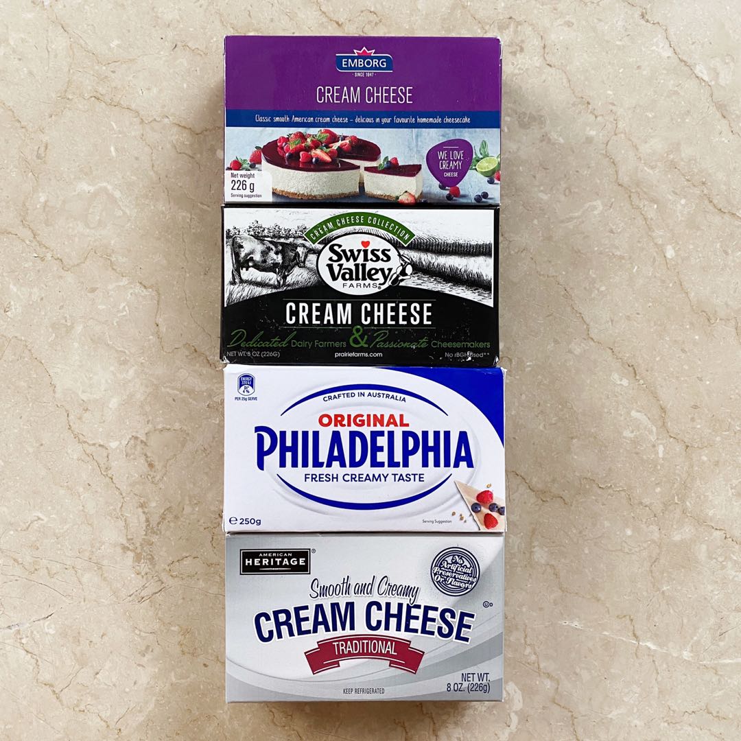 Cream Cheese (Philadelphia, Emborg, Swiss Valley and American Heritage ...