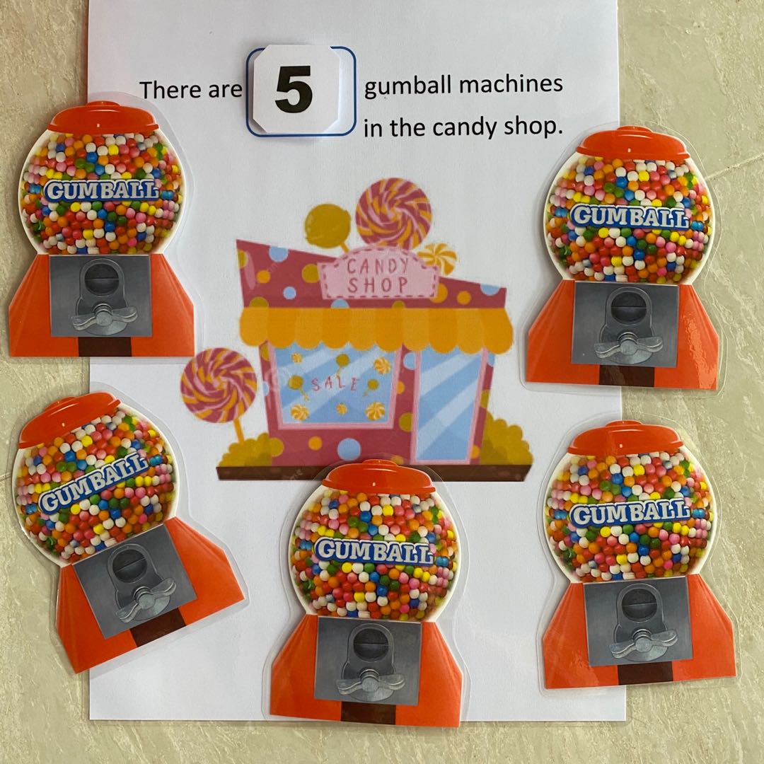 DIY Numbers of Gumball Machines, Hobbies & Toys, Toys & Games on Carousell