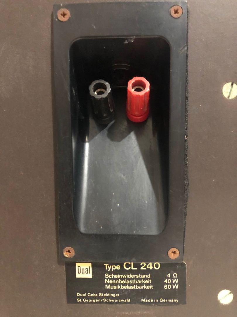 DUAL Type CL 240 Vintage Speakers, Audio, Other Audio Equipment on ...