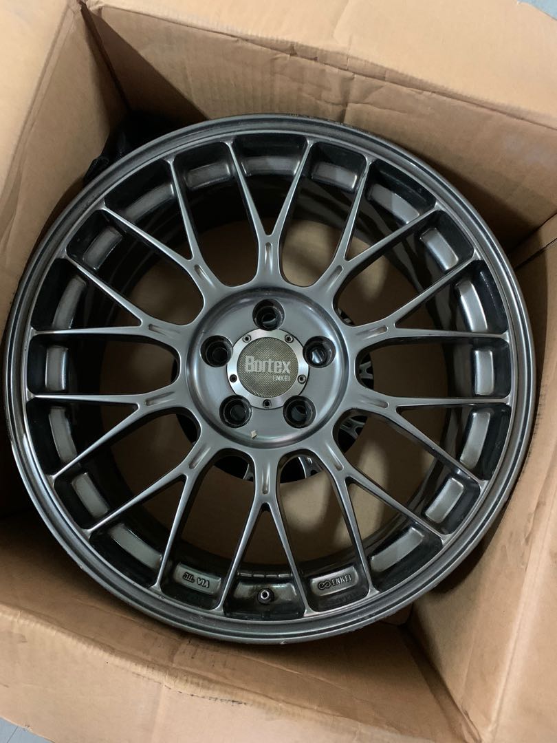 Enkei Bortex Rims, Car Accessories, Tyres & Rims on Carousell