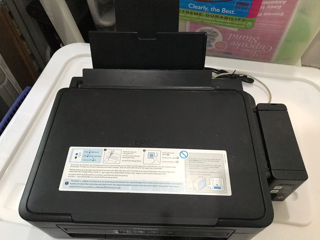 Epson L210 black printer and scanner, Computers & Tech, Printers ...