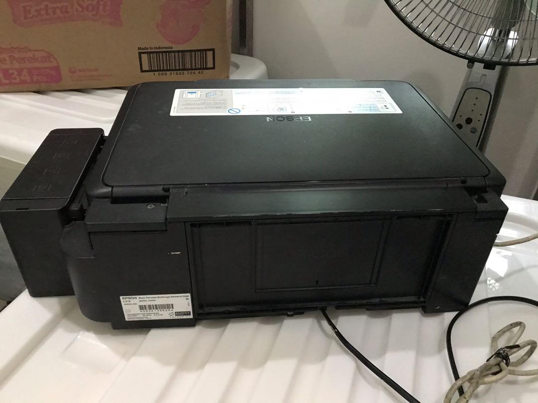 Epson L210 black printer and scanner, Computers & Tech, Printers ...