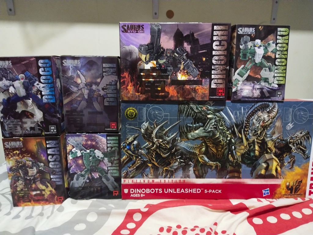 Fansproject Saurus Ryu-oh Combiner set of 6 MISB with free Transformer ...