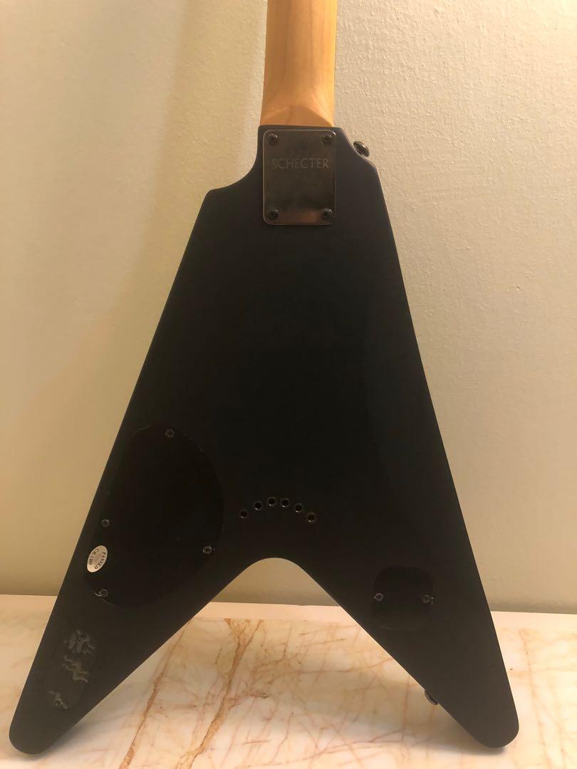 Schecter Flying V Electric Guitar, Hobbies & Toys, Music & Media ...