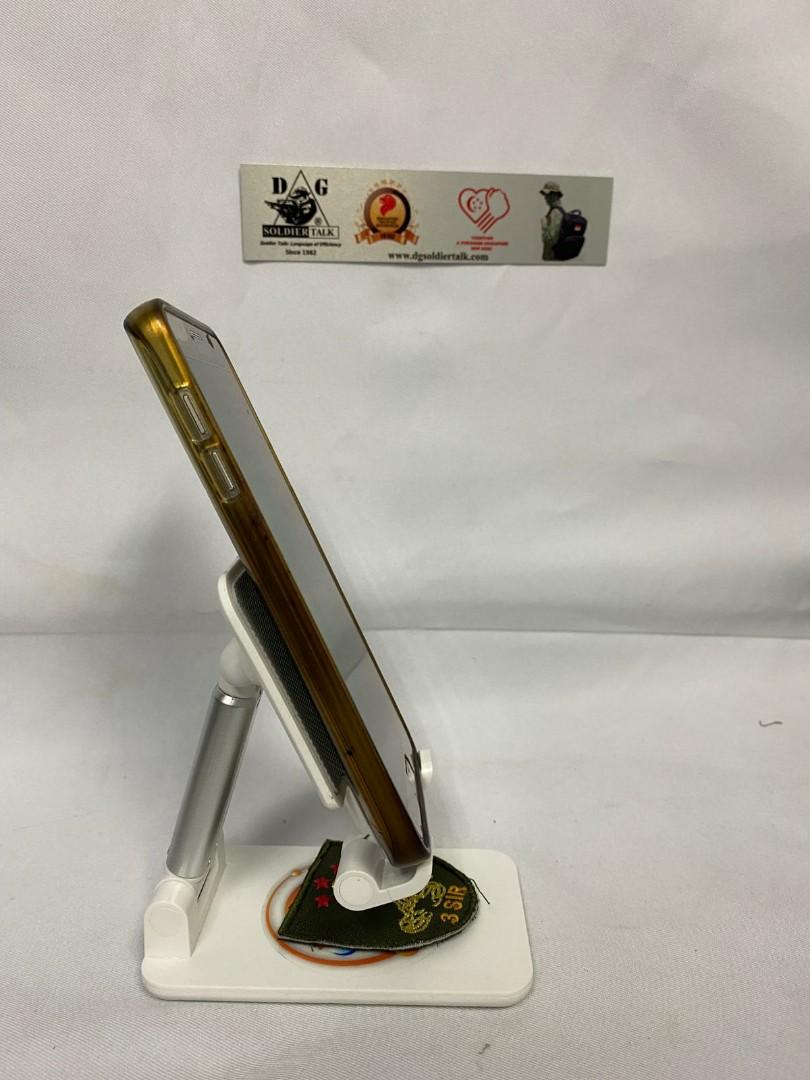 Folding desktop phone stand customized with unit logo, Furniture & Home ...