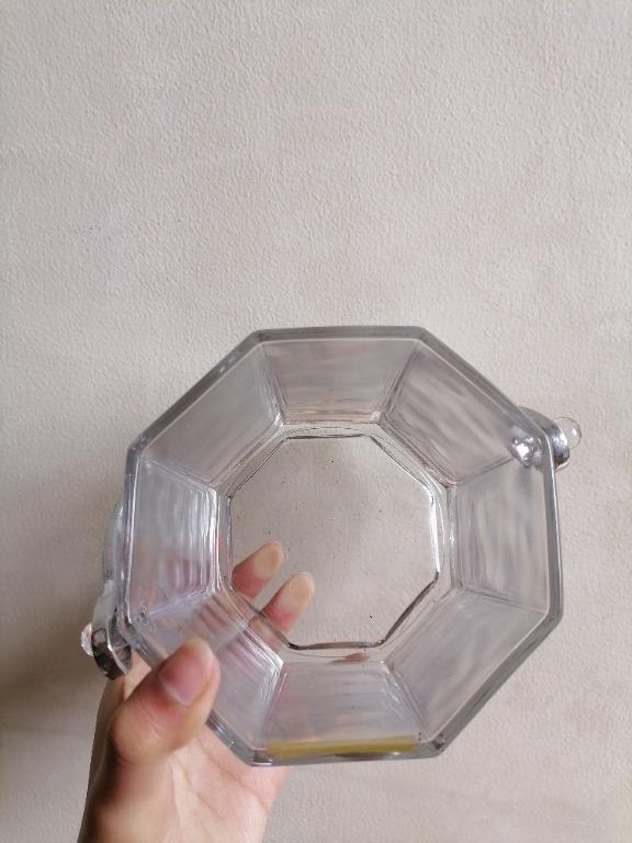 Geometric Italian Ice Bucket with Tongs, Furniture & Home Living ...