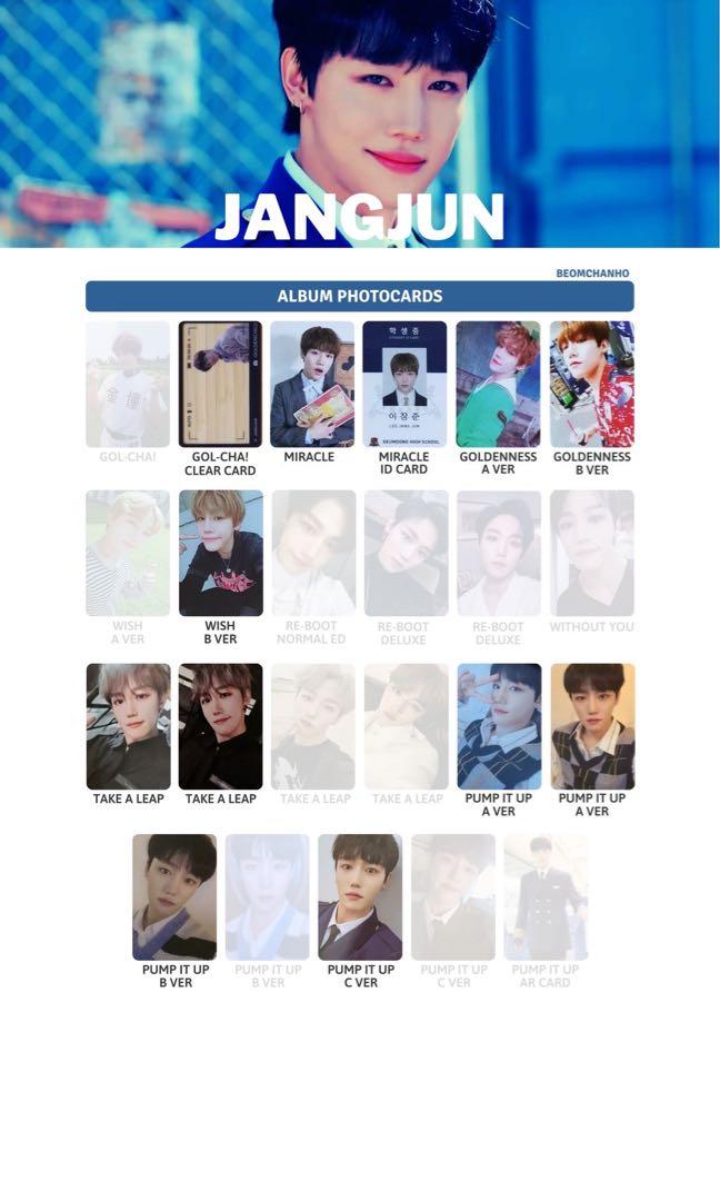 Golden Child Jangjun Reboot Deluxe Postcards, Hobbies & Toys, Memorabilia & Collectibles, Fan ...