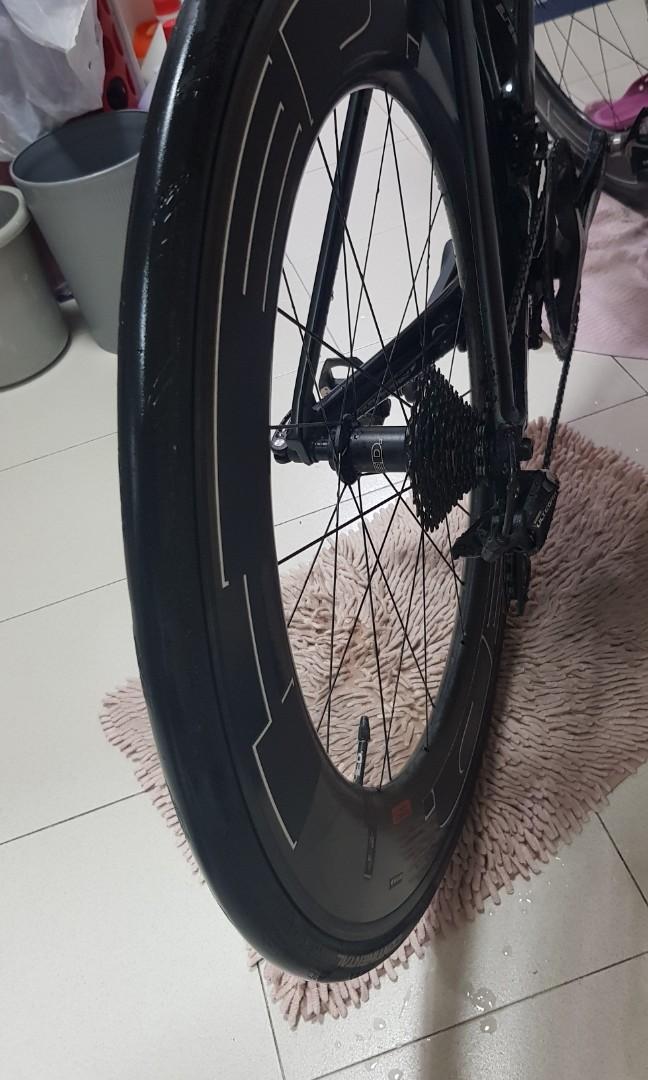 HED JET9 REAR CARBON WHEELS, Sports Equipment, Bicycles & Parts, Parts & Accessories on Carousell