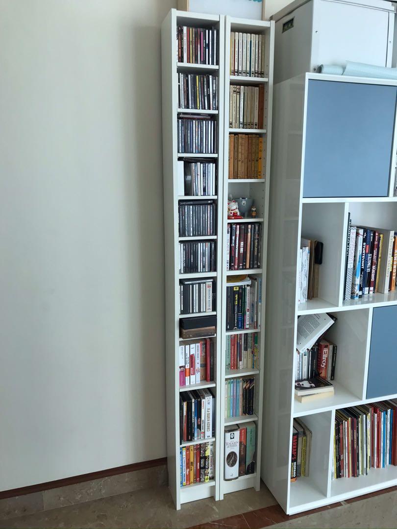 IKEA GNEDBY white shelving unit CD|DVD|BOOK, Mobile Phones & Gadgets ...