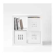 IKEA Kallax Shelving Unit W/3 IKEA Lekman Boxes For Sale In