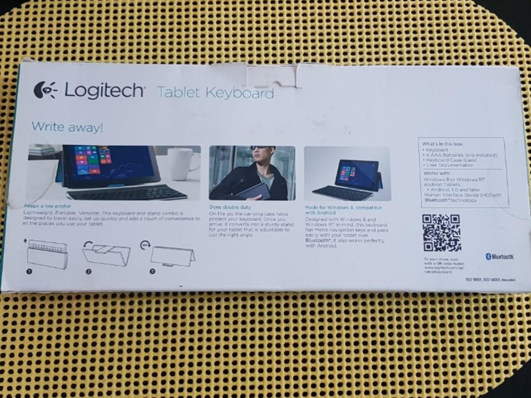 Logitech Tablet Keyboard Bluetooth Computers And Tech Parts And Accessories Computer Keyboard On