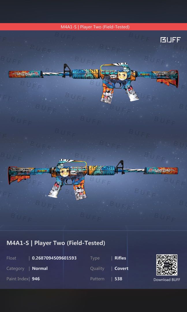 M4A1 Player Two, Video Gaming, Gaming Accessories, Game Gift Cards ...