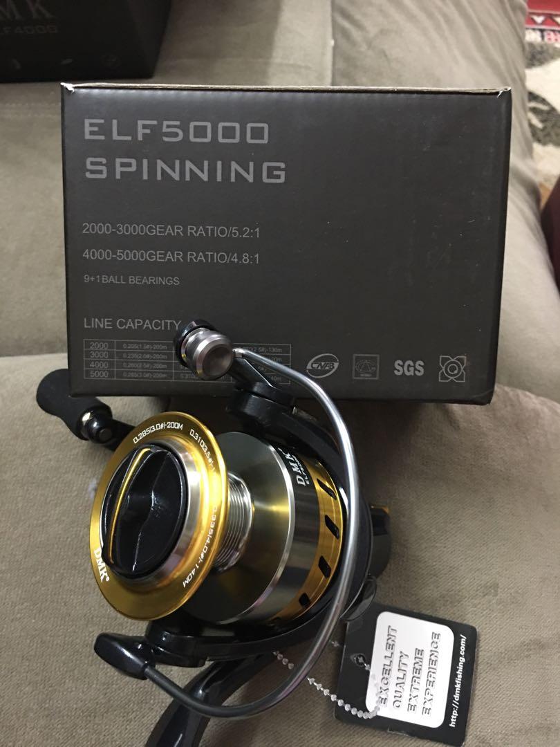 New DMK 5000 Spinning power Reel, Sports Equipment, Fishing on Carousell