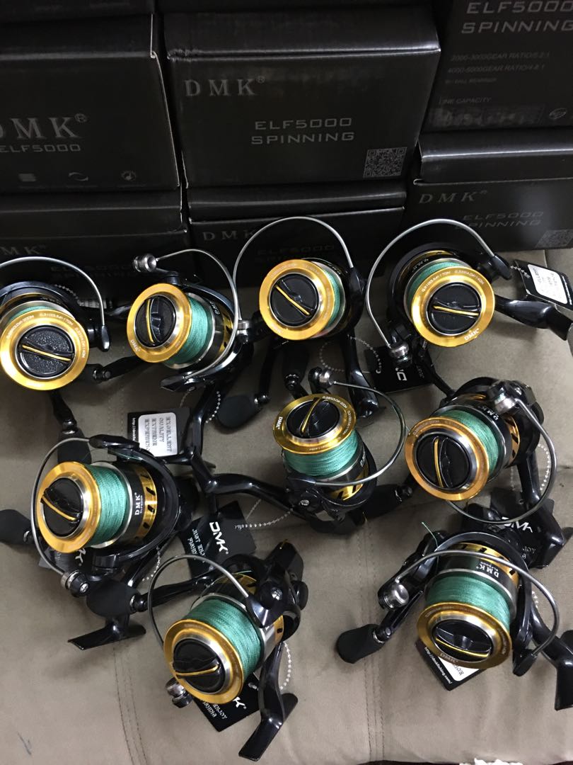 New DMK 5000 Spinning power Reel, Sports Equipment, Fishing on Carousell
