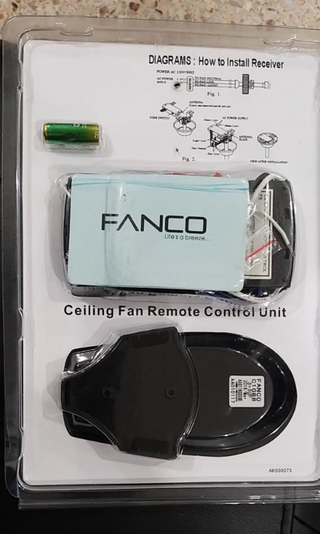 New Fanco Remote Control, Furniture & Home Living, Lighting & Fans ...