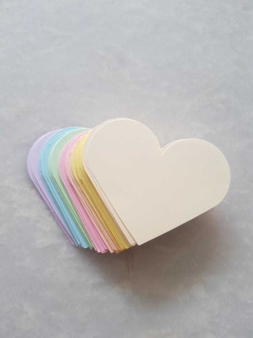 Pastel Heart Letter Paper / Note Paper / Punch Out, Hobbies & Toys ...