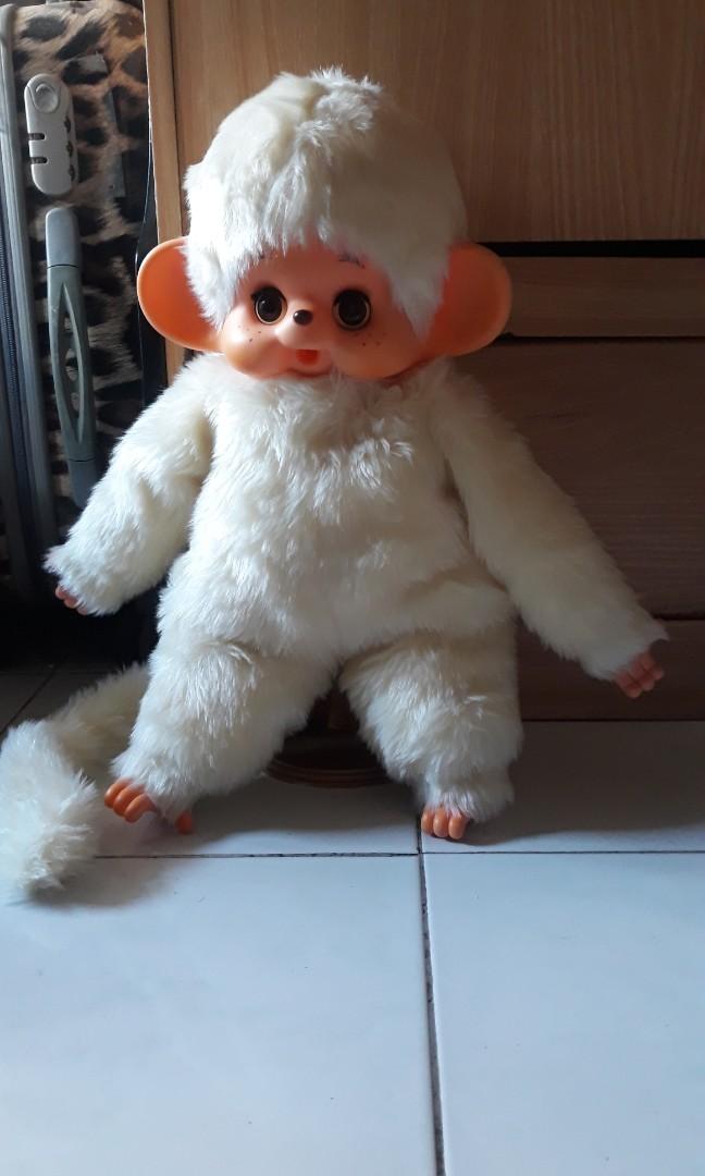 RARE Monchhichi white Toho, Hobbies & Toys, Toys & Games on Carousell