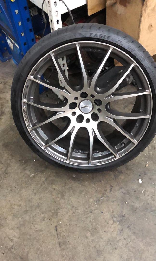 Rays 20”, Car Accessories, Tyres & Rims on Carousell