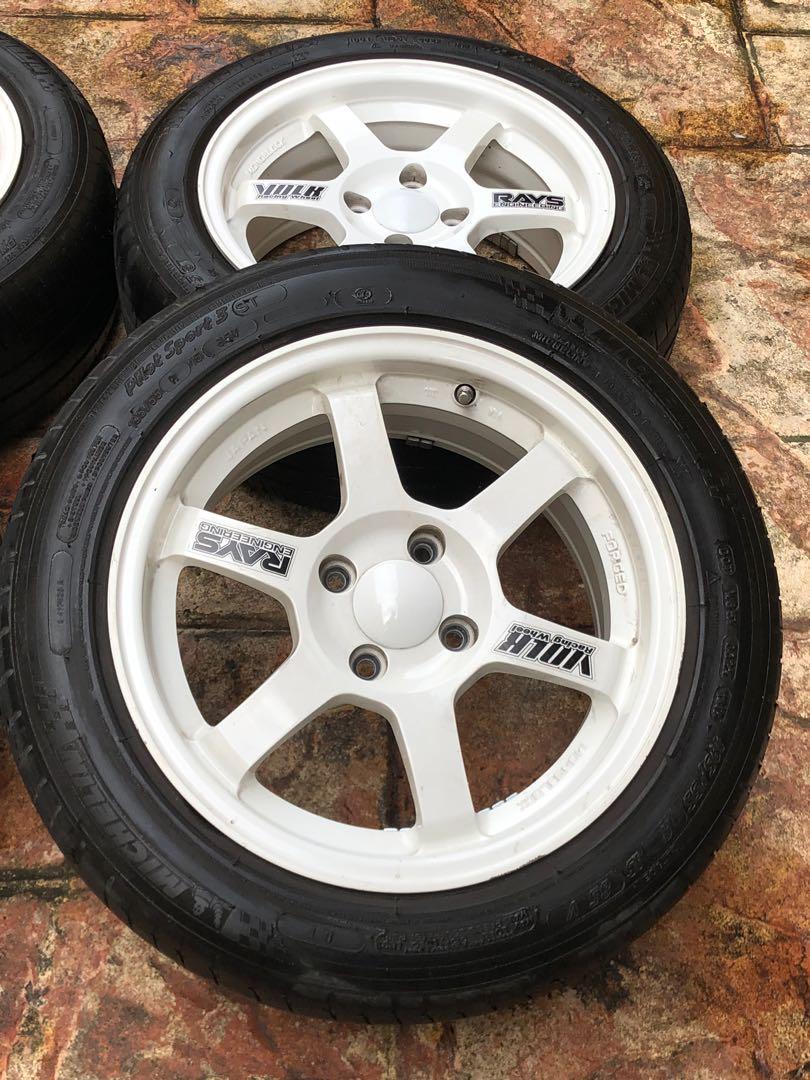 Rim TE37 15 Thai, Auto Accessories on Carousell
