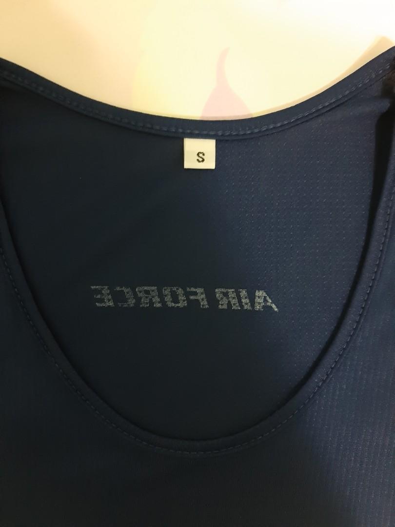 RSAF Air Force PT Army SAF Running Singlet Blue S, Men's Fashion, Tops ...