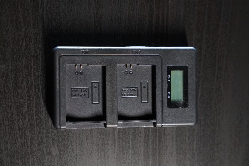 Sony npw50 3rd party charger with USB cable built in, Photography ...