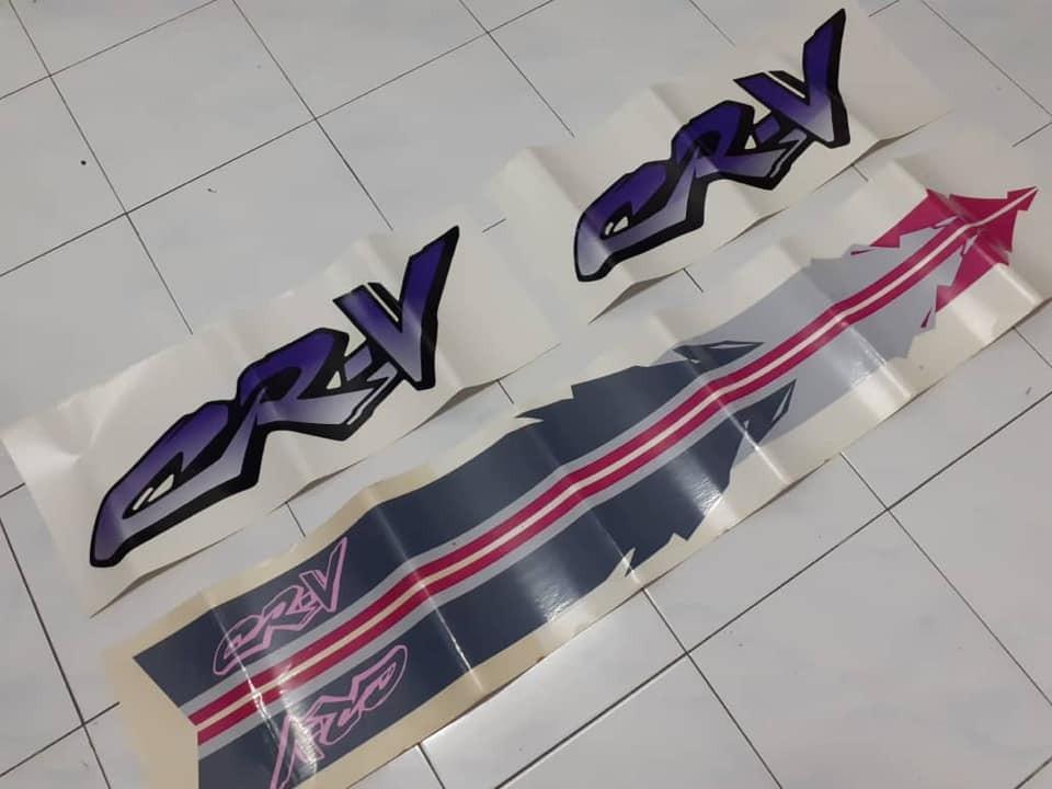 sticker body CRV RD1 decal, Auto Accessories on Carousell