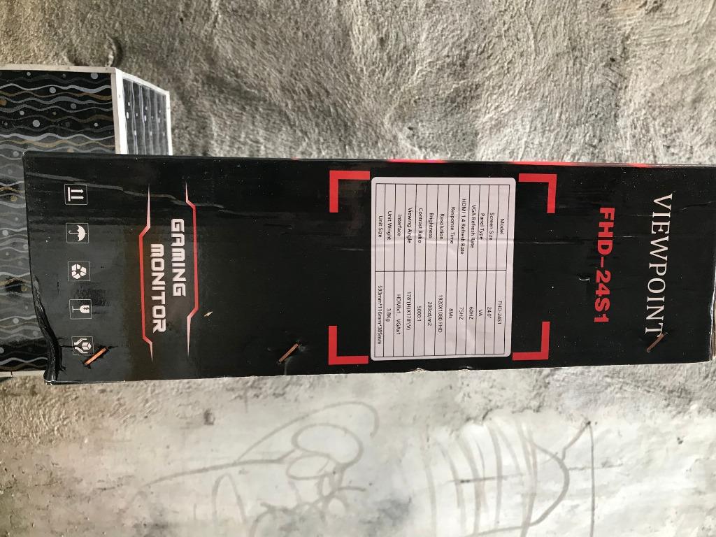 VIEWPOINT FHD-24S1 CURVE 24INC 1920x1080p 75hz VGA/ HDMI/ DC SUPPORTED ...